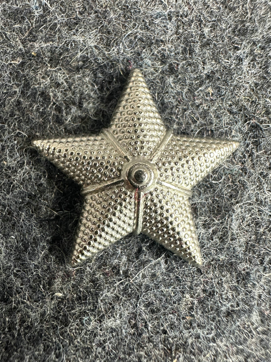 WW2 Italian Royal Army Officer's Collar Rank Star X2| Hikimilitariashop