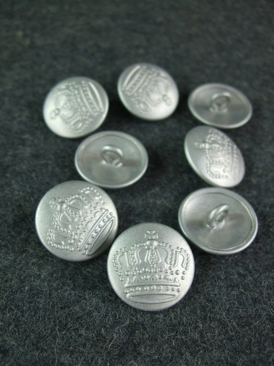WW1 Imperial German Prussian Crown Button Silver 22mm x 8 Pcs ...