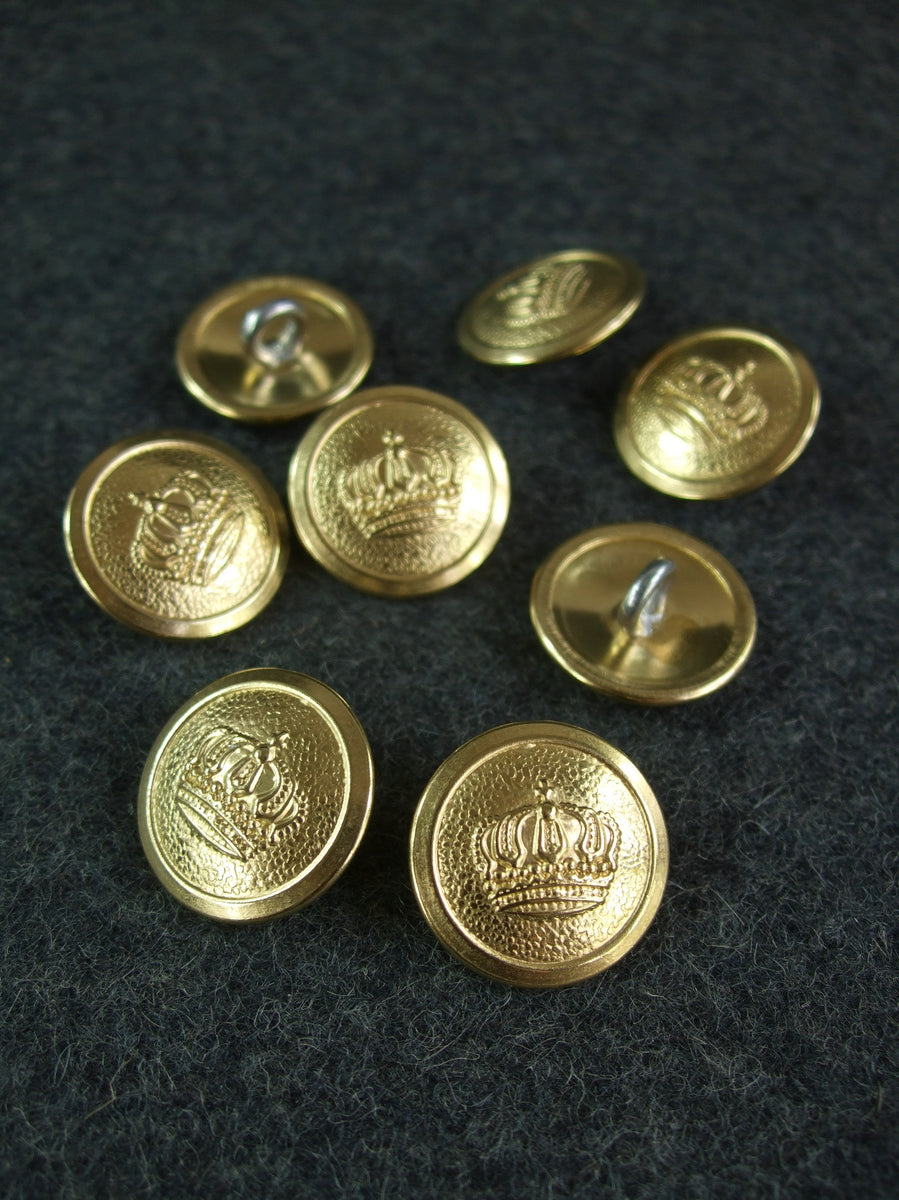 WW1 Imperial German Prussian Crown Button Gold 21mm x 8 Pcs ...