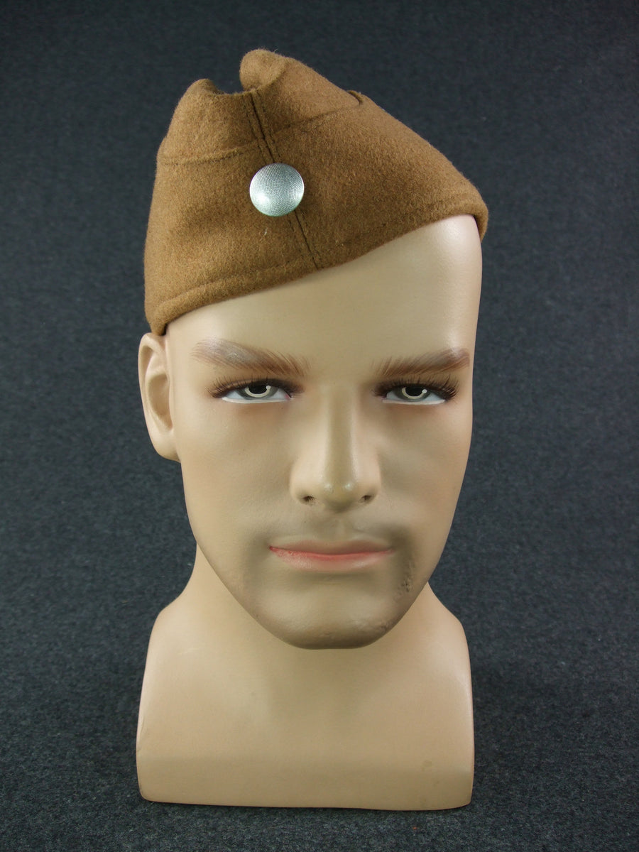 WWII German Third Reich Hat SA Brown Wool Overseas Garrison Side Cap ...