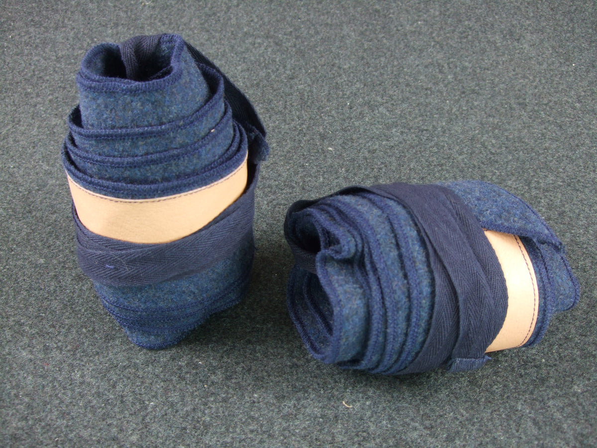 WW1 French Bluish Iron-grey Wool Chasseurs Alpins Curved Puttees Legwr ...