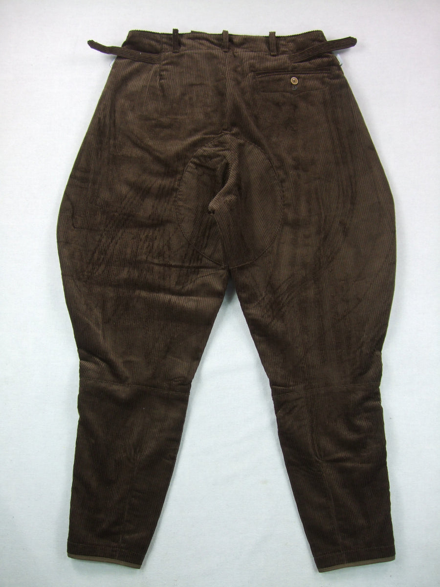 WW2 German Elite SA Breeches Cotton Corduroy Dark Brown| Hikimilitariashop