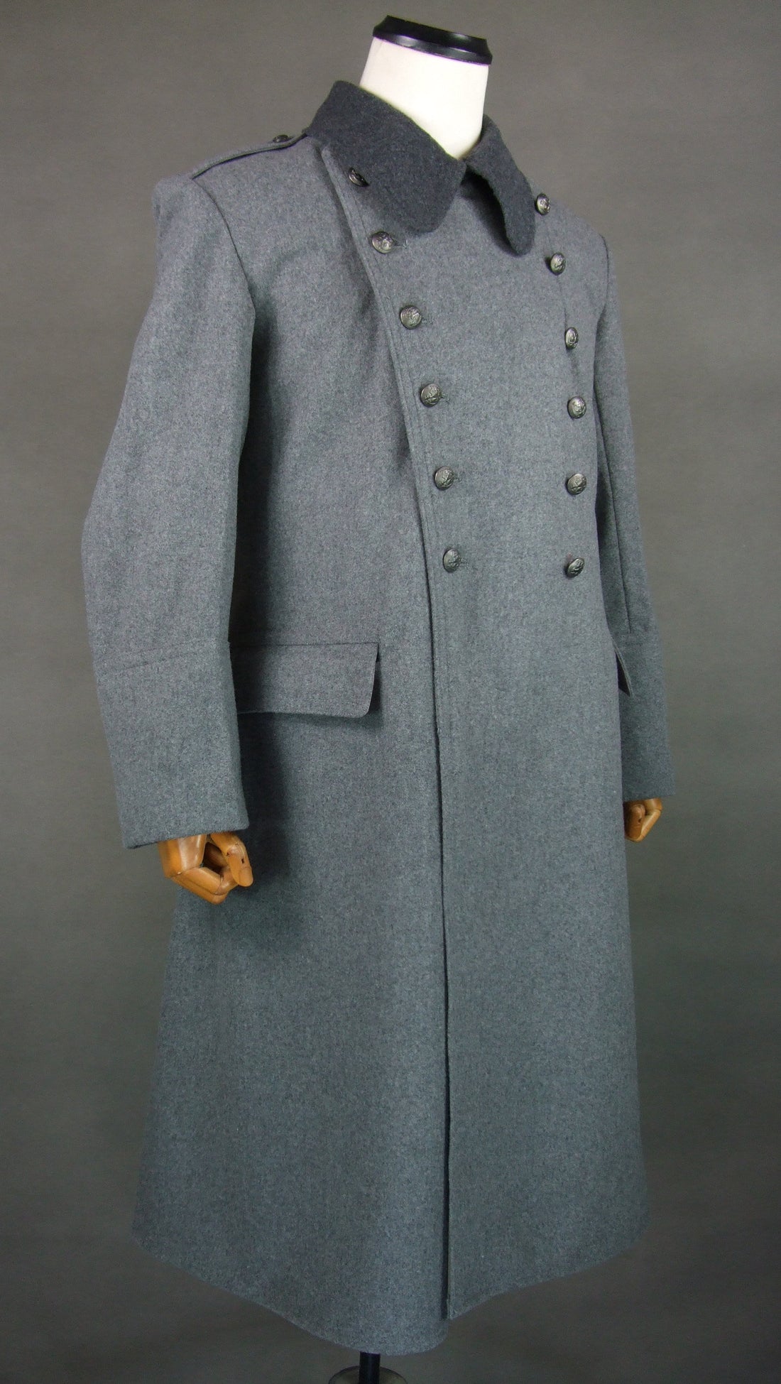 WWII Finnish Light Grey Wool M22-36 Mantel Greatcoat| Hikimilitariashop
