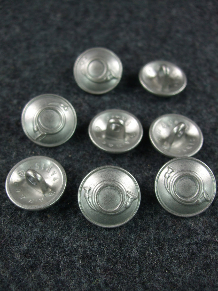 WW1 French Army Hunter Chasseurs Alpins Alpine Buttons Silver 17 mm X8 ...