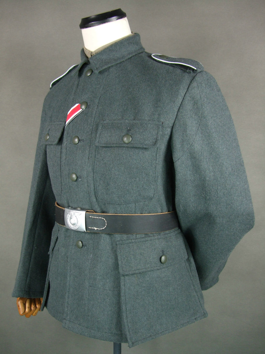WWII World War 2 German M43 Field Tunic Grey Green Wool| Hikimilitariashop