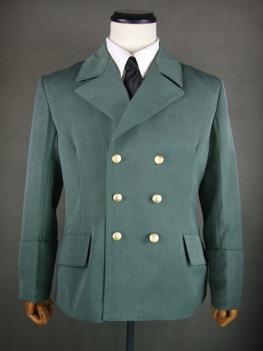 WWII German Führer Field Grey Gabardine Double Breasted Tunic ...