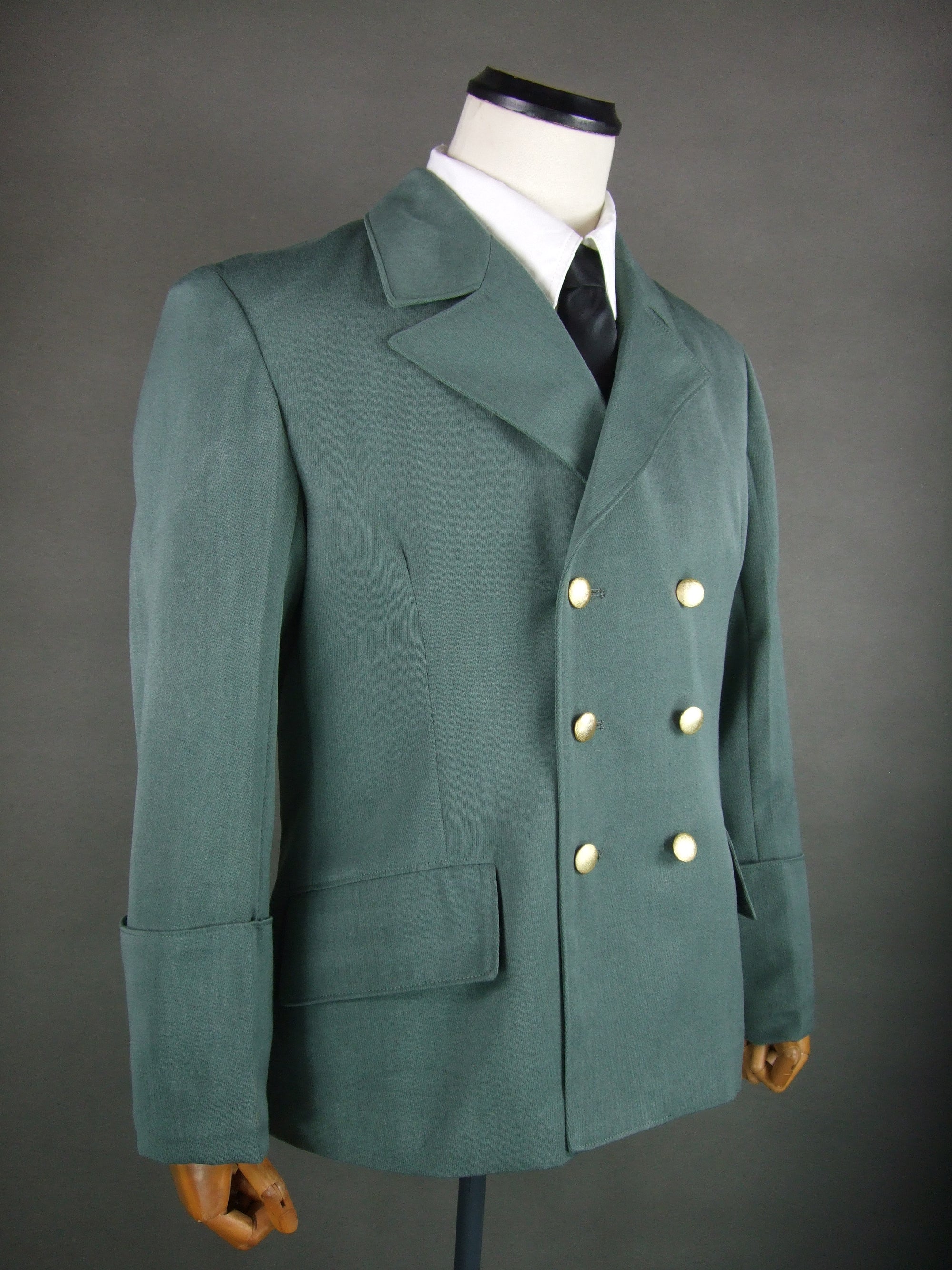 WWII German Führer Field Grey Gabardine Double Breasted Tunic ...