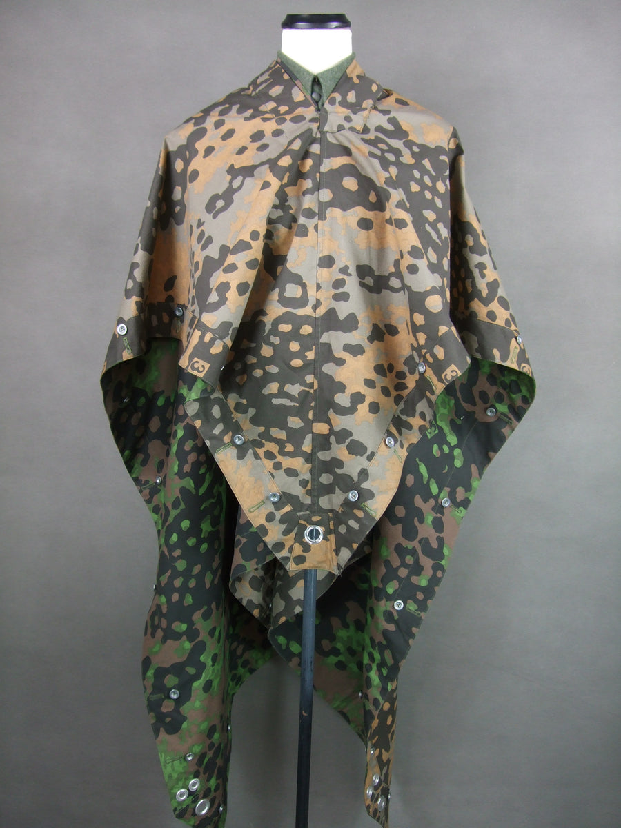 WWII German Plane Tree No.3 Camo Zeltbahn Reversible Quarter & Poncho ...