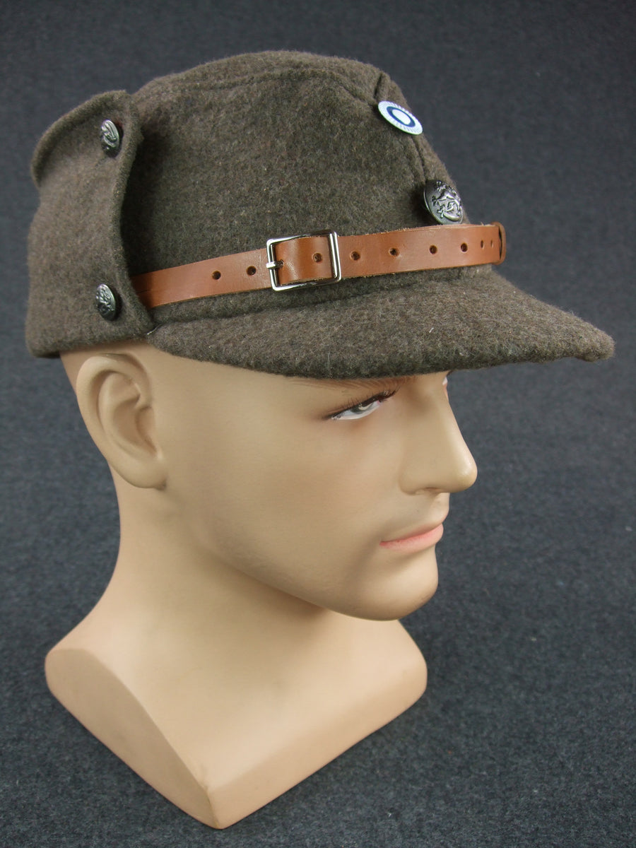 WW1 WW2 Finnish Army Model 1927 M27 Wool Cap| Hikimilitariashop