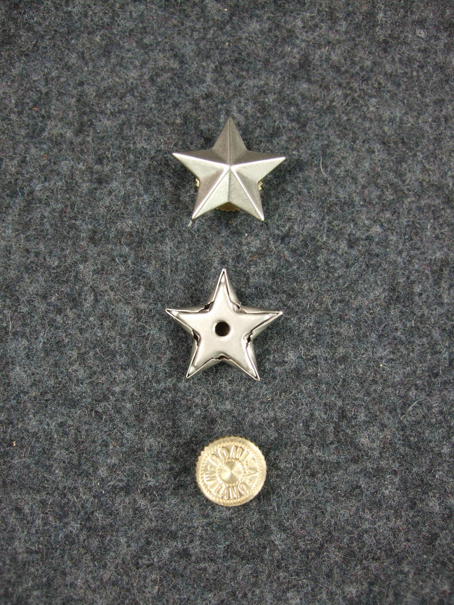 WW2 Italian Royal Army Collar Rank Star X2| Hikimilitariashop