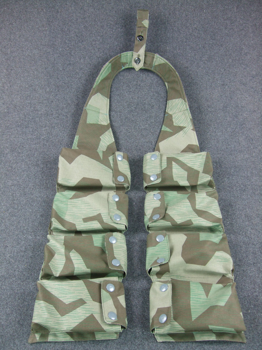 WW2 German Splinter Camo Fallschirmjager FG42 Magazine Bandolier Bando ...