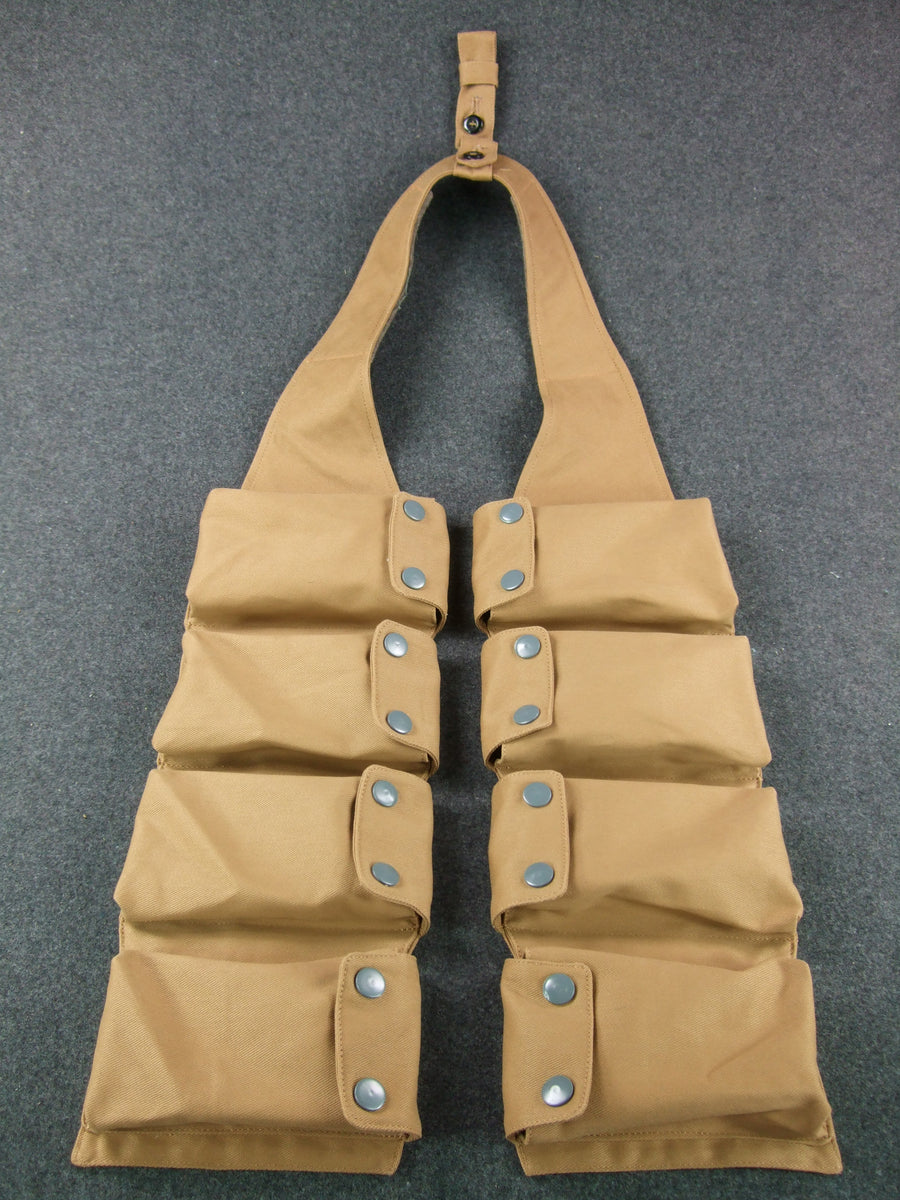 WW2 German DAK Sand Fallschirmjager FG42 Magazine Bandolier Bandoleer ...