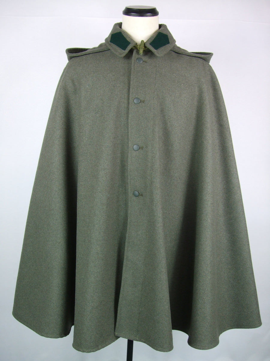 WW1 Austro-Hungarian Imperial Troops Field-Grey Wool Cape With Hood Pr ...