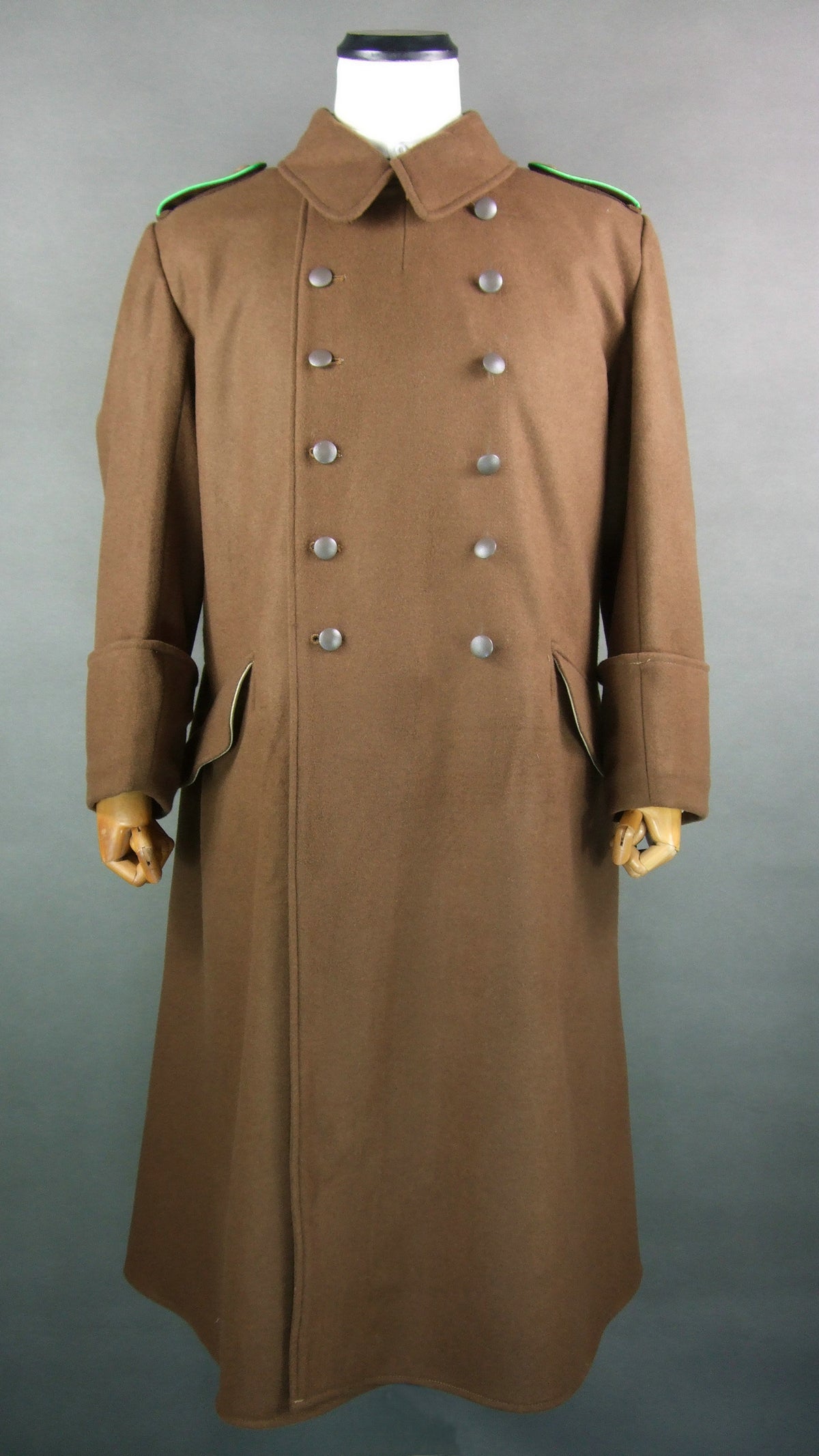 WWII German Brown Wool DAK Heer Afrikakorps Greatcoat Tropical Overcoa ...