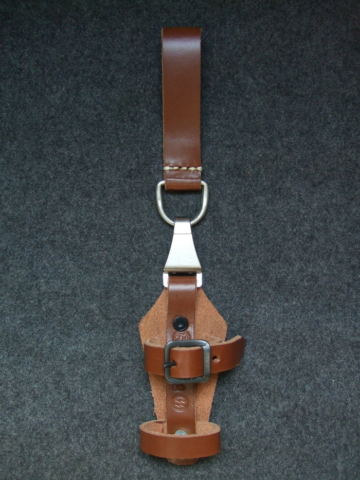 WW2 German SA Vertical Dagger Hanger With D-Ring Brown Leather Repro ...