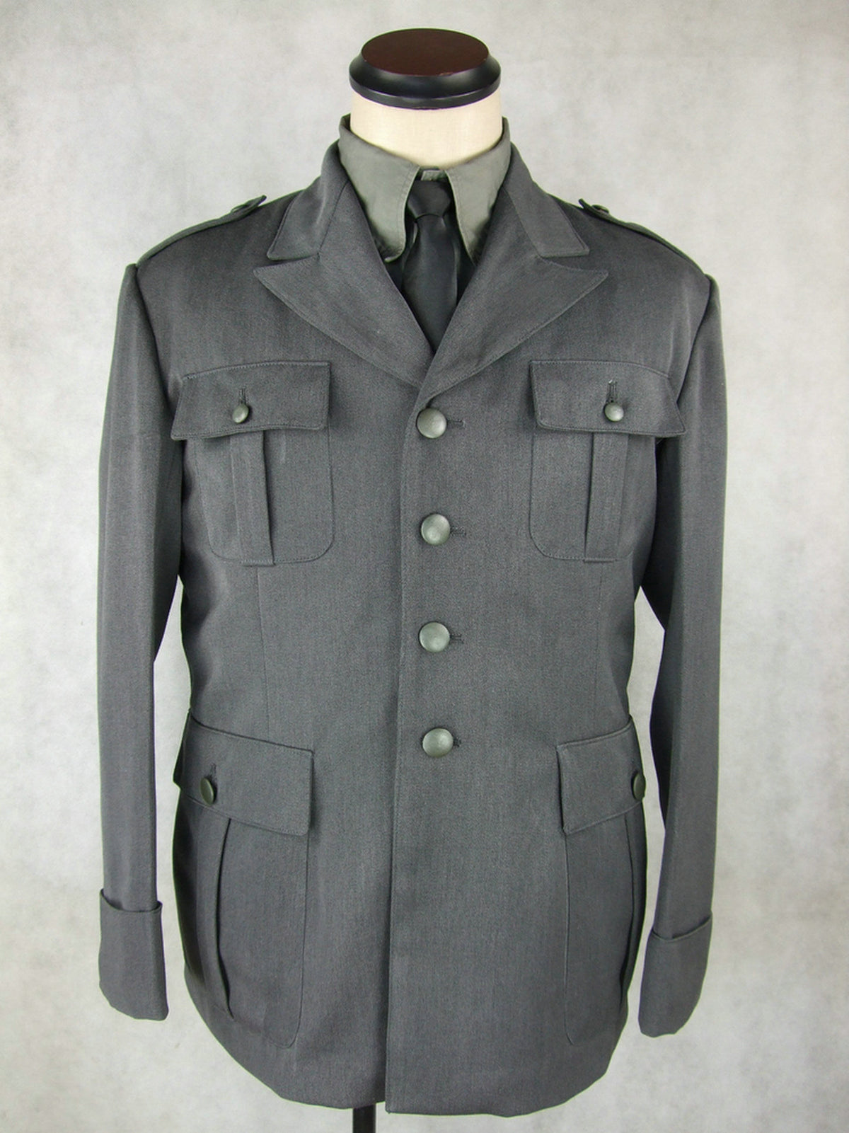 WW2 Italy Italian Officer Gabardine M40 Tunic Plain| Hikimilitariashop