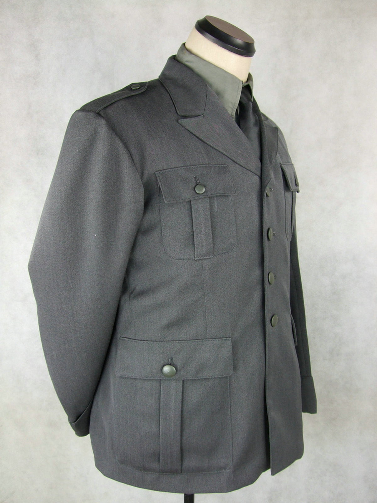 WW2 Italy Italian Officer Gabardine M40 Tunic Plain| Hikimilitariashop
