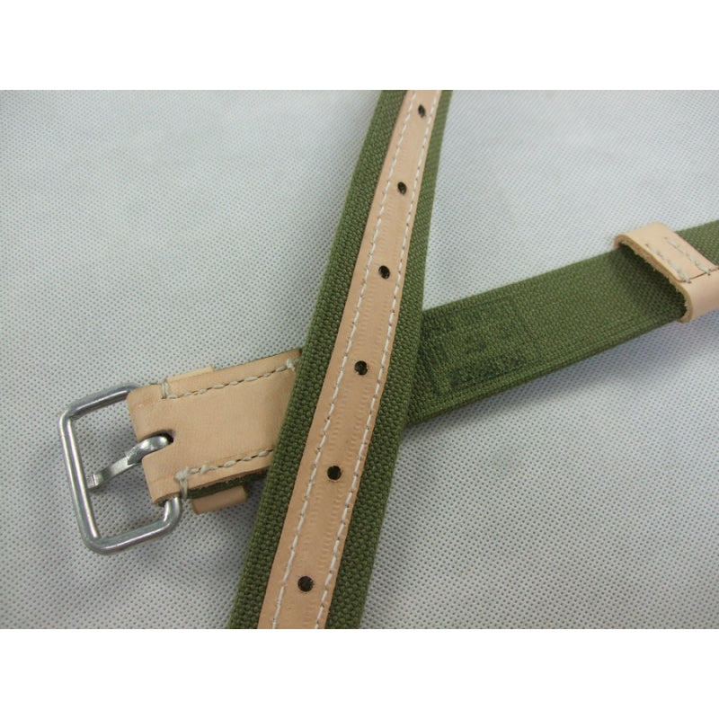 WWII Russia Red Army Enlisted Belt Green Canvas Tan Leather ...