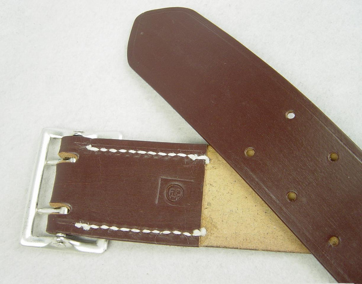 WW2 German Officer Double Claw Belt Dark Brown| Hikimilitariashop
