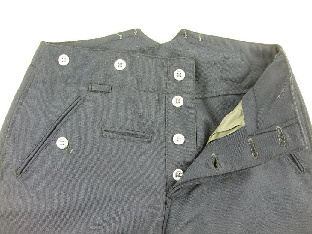 WWII German M37 Mountain Troops Pants Blue Gabardine| Hikimilitariashop