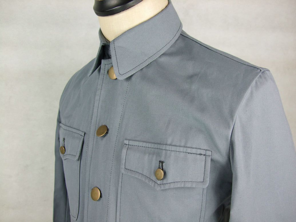 WW2 China Chinese Officer KMT Field Jacket Tunic Grey Gray ...