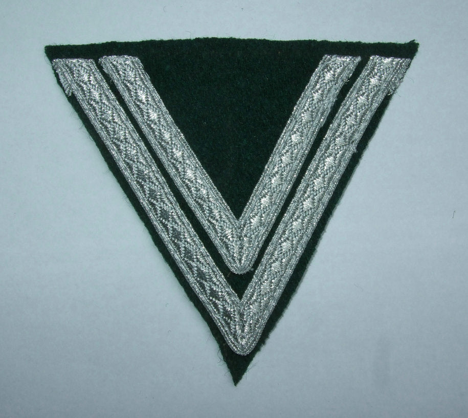 WWII German Sleeve Chevrons OBERGEFREITER INFANTRY Green Wool ...