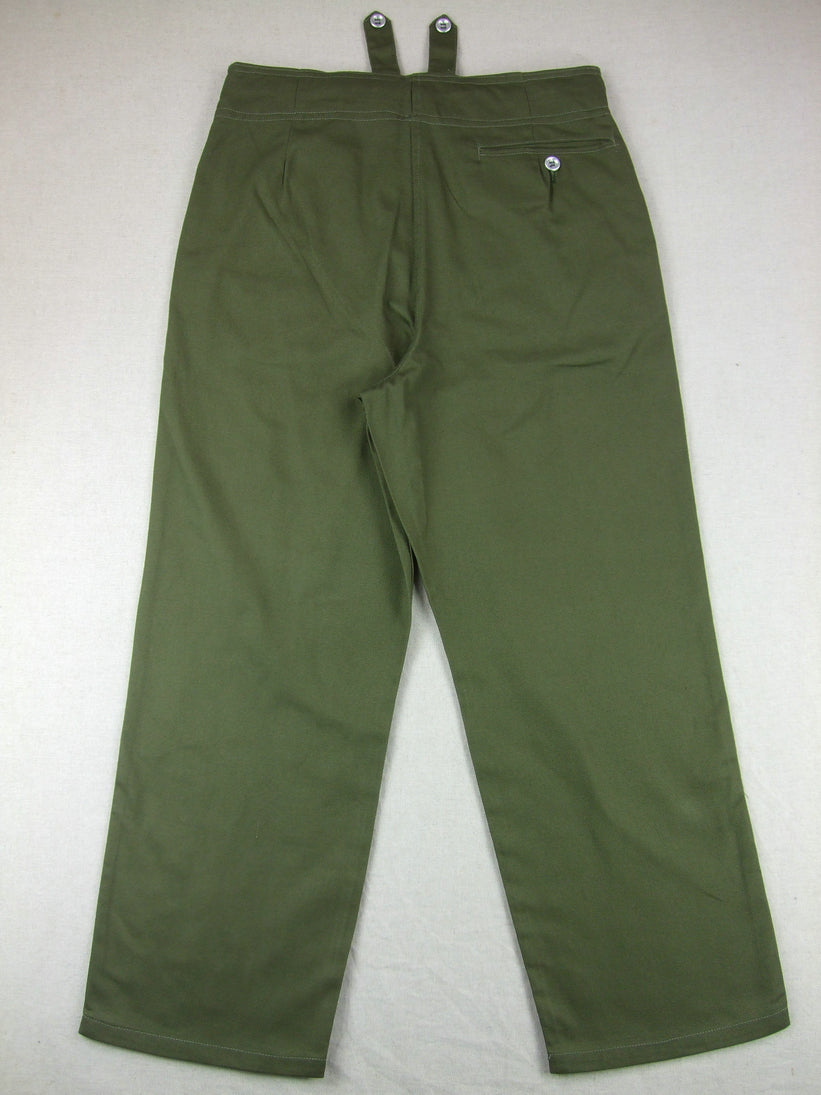 WWII German DAK Afrikakorps Field Trousers Pants Green| Hikimilitariashop