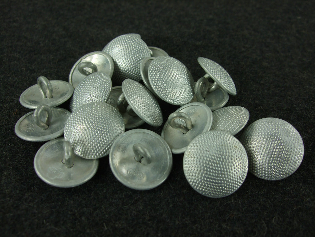 WW2 German Painted Pebble Grain Tunic Button Silver X20| Hikimilitariashop