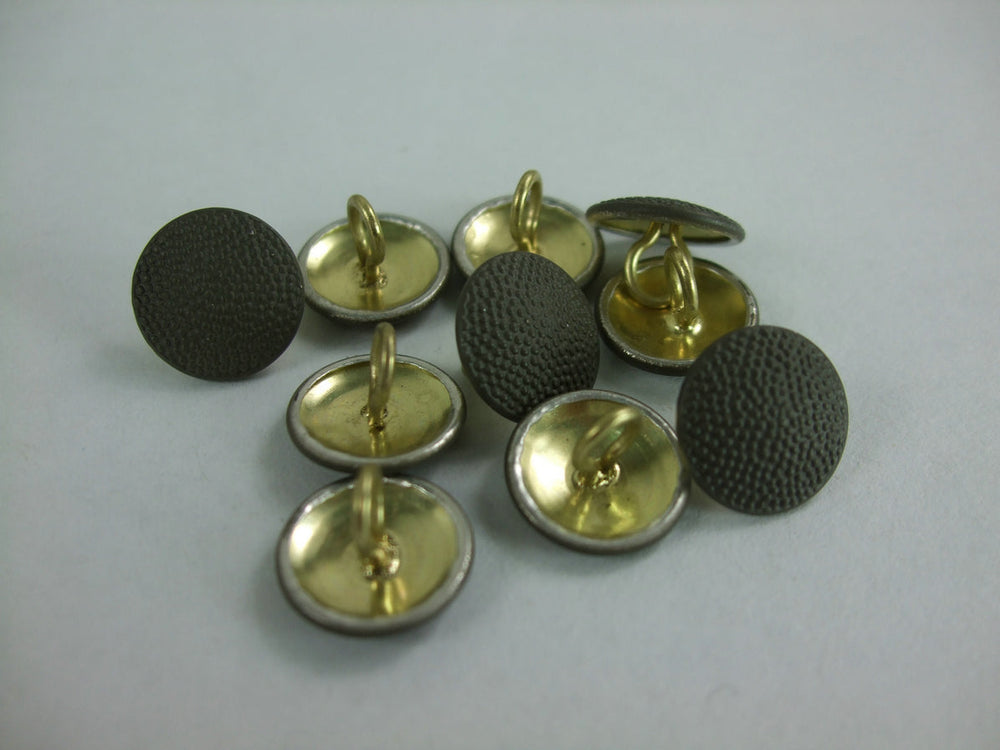 German WWII Pebble Grain Cap Buttons Field Grey X10| Hikimilitariashop