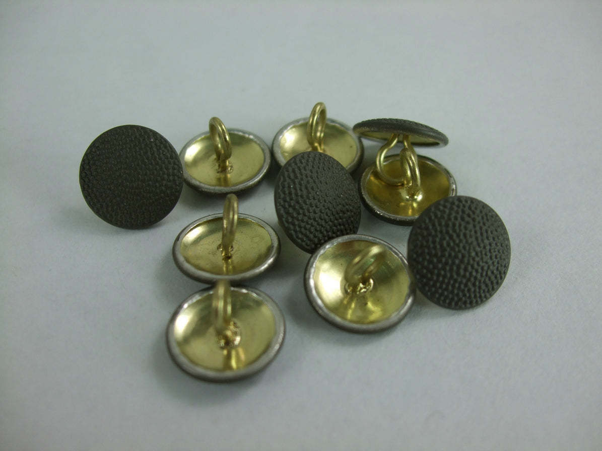 German WWII Pebble Grain Cap Buttons Field Grey X10| Hikimilitariashop