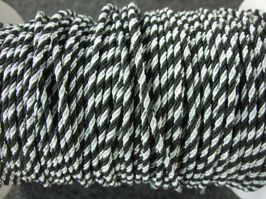 WWII German NCO Silver Black Collar Litzen Aluminum 2 Yard ...