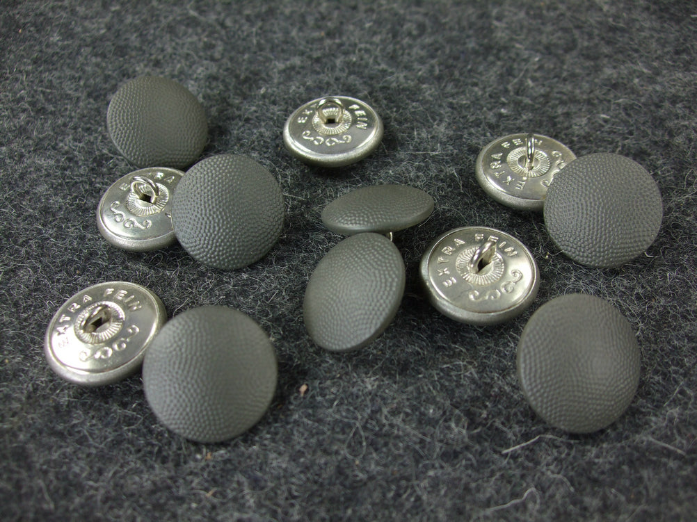 WW2 German Painted Officer Pebble Grain Tunic Buttons Fieldgrey 21mm x ...