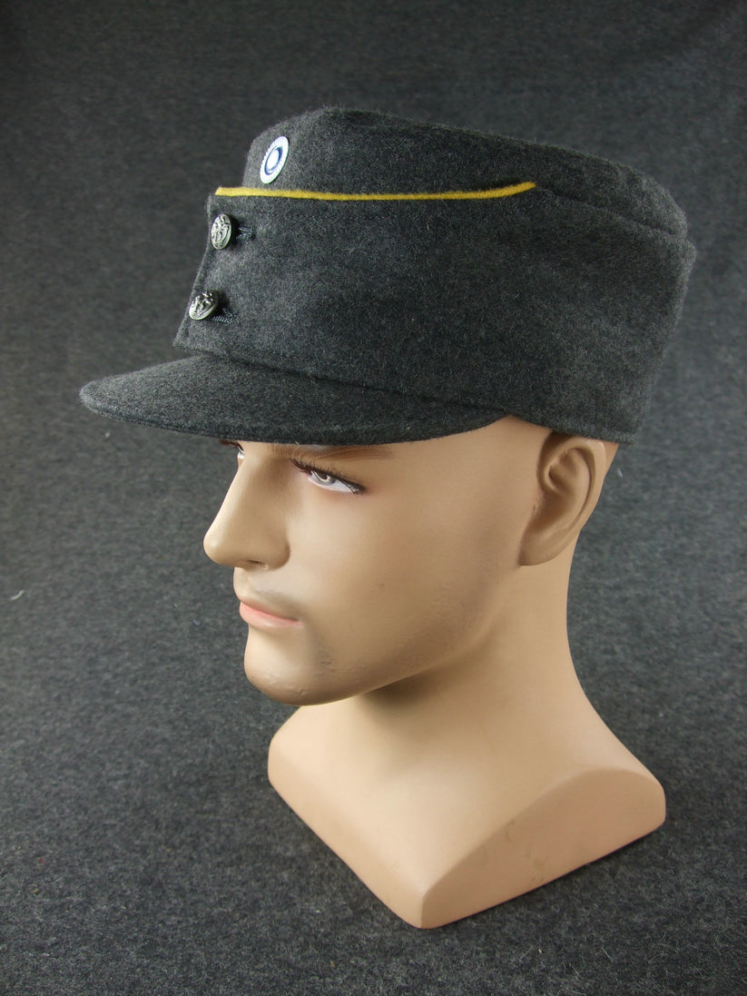 WW2 Finnish Enlisted Soldier Field Cap With Piping Cavalry Dragoons Ye ...