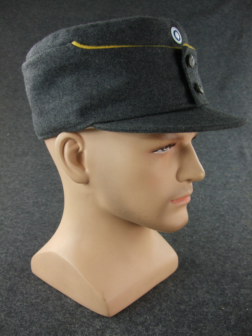 WW2 Finnish Enlisted Soldier Field Cap With Piping Cavalry Dragoons Ye ...