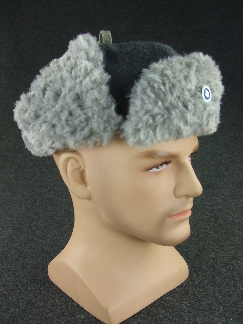 WW2 Finland Finnish M39 Winter Hat Enlisted Cap + Badge| Hikimilitariashop