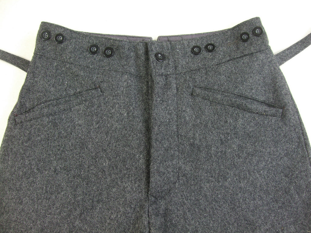 WWII Finnish M36 Dark Stone Grey Wool Field Trousers Pants ...