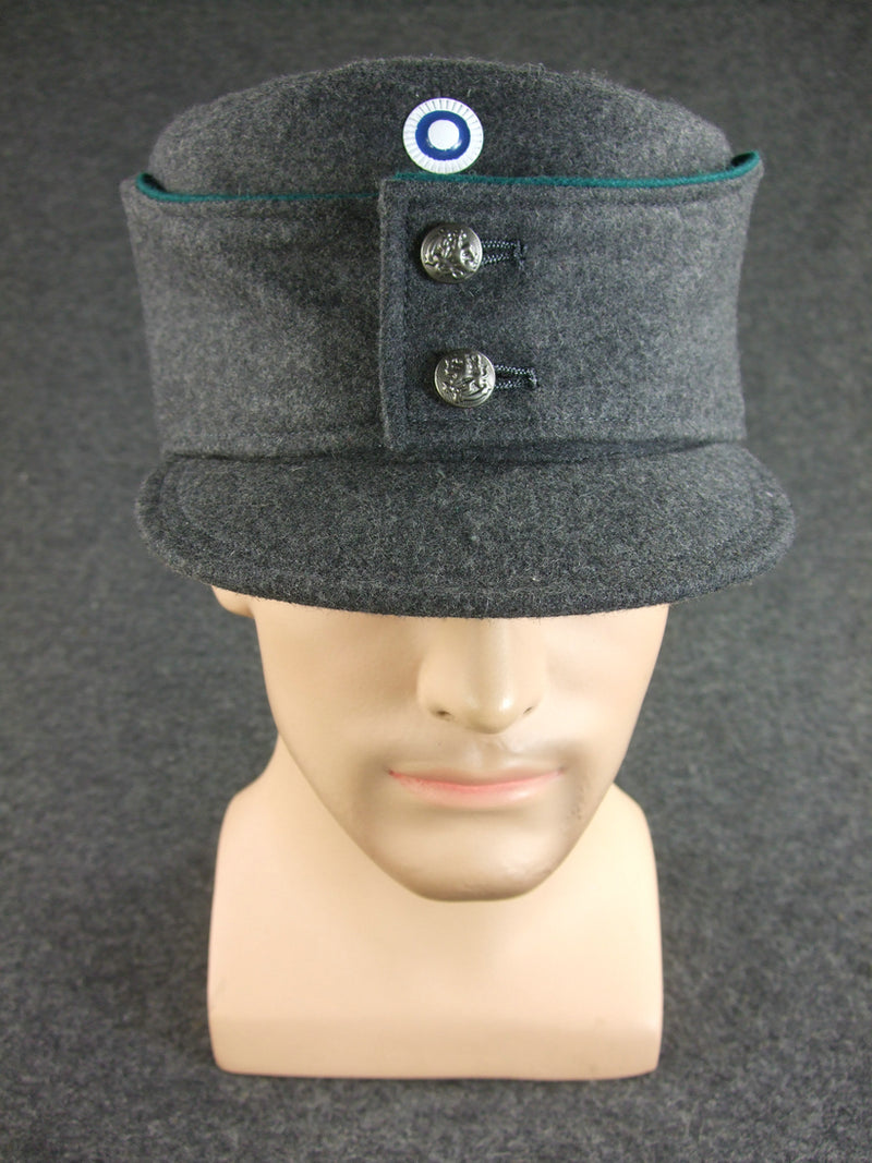 WW2 Finnish Enlisted Soldier Field Cap With Piping Infantry Green ...