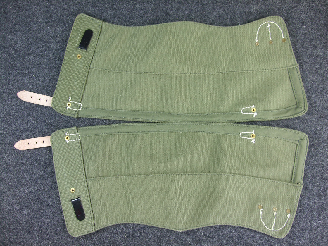 WW2 French Gaiters Model 1945 Guêtres Mle 45 Green| Hikimilitariashop