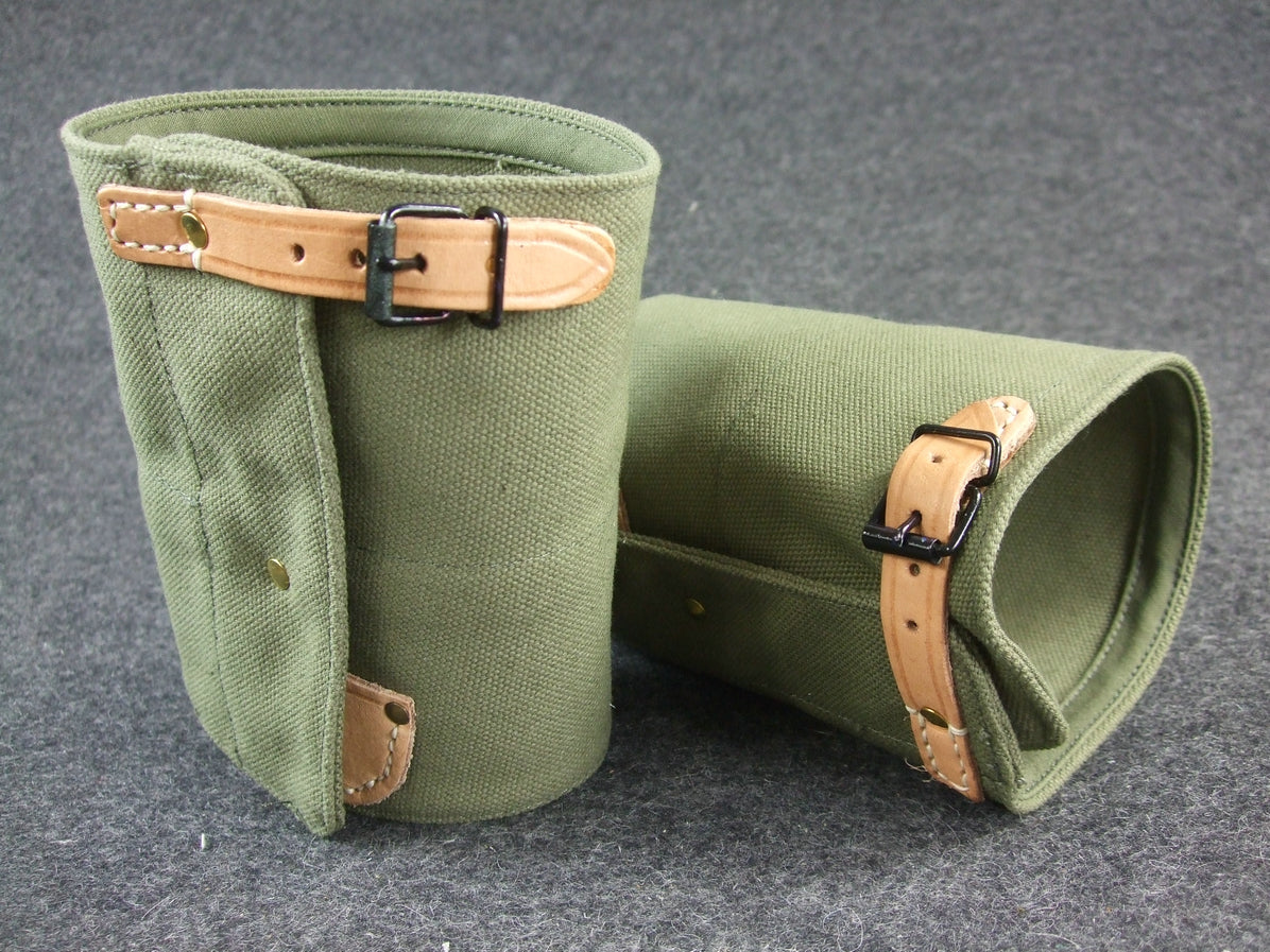 WW2 French Gaiters Model 1945 Guêtres Mle 45 Green| Hikimilitariashop