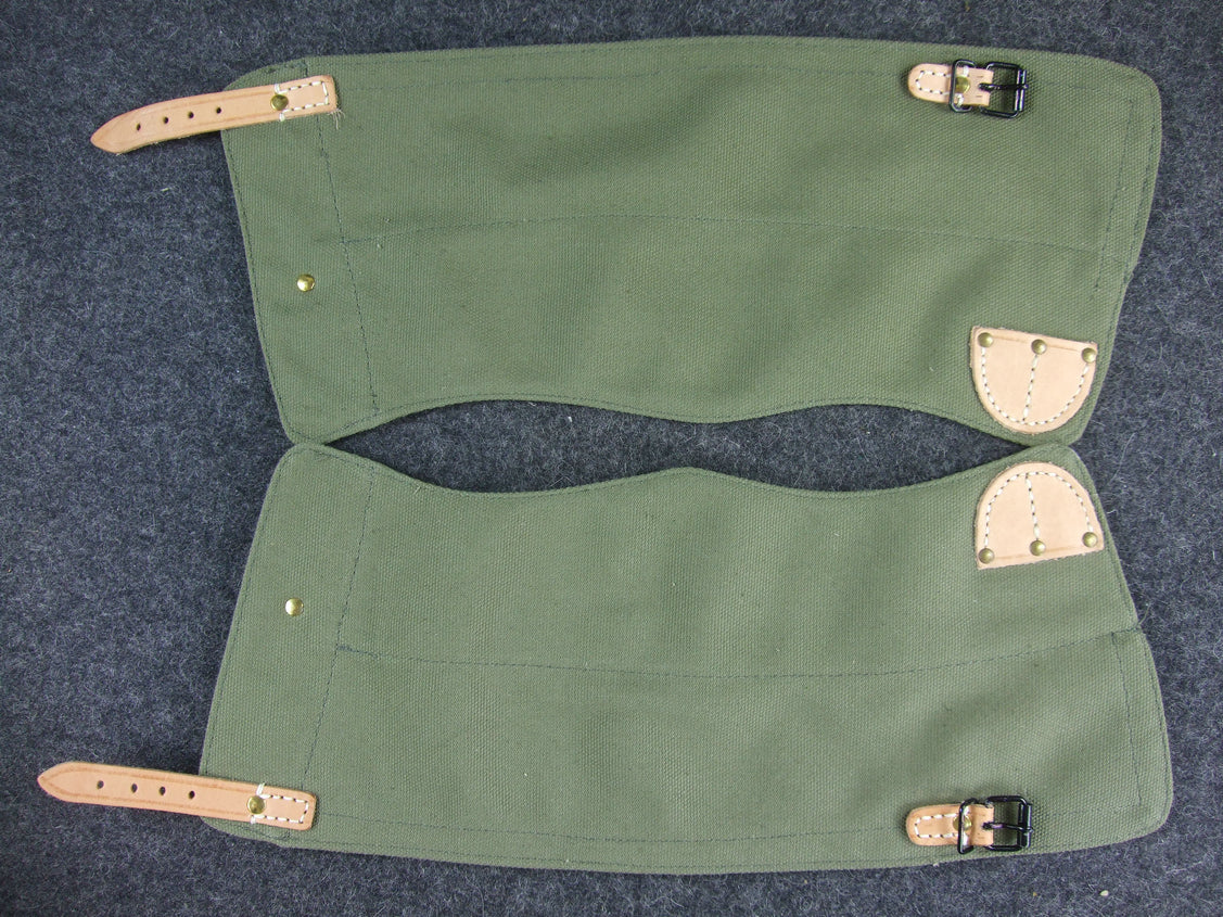 WW2 French Gaiters Model 1945 Guêtres Mle 45 Green| Hikimilitariashop