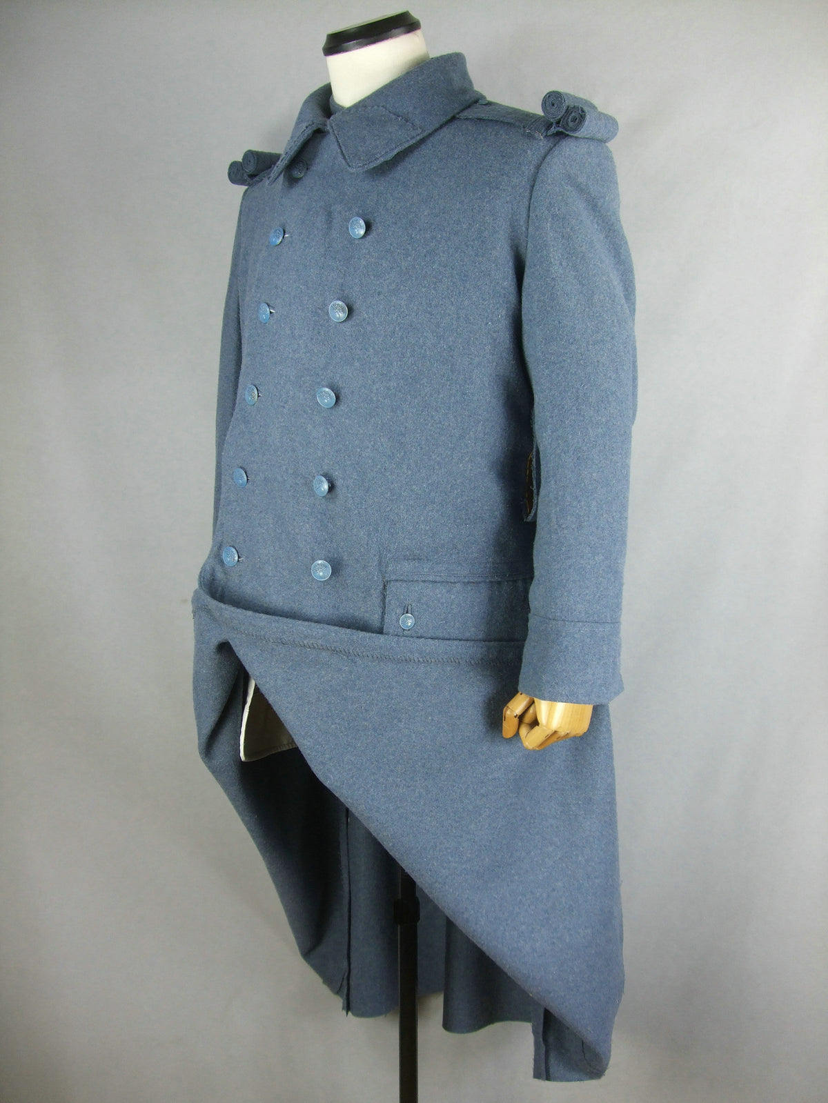 WW1 French Army M1915 Horizon Blue Double Breasted Greatcoat Bleu Hori ...