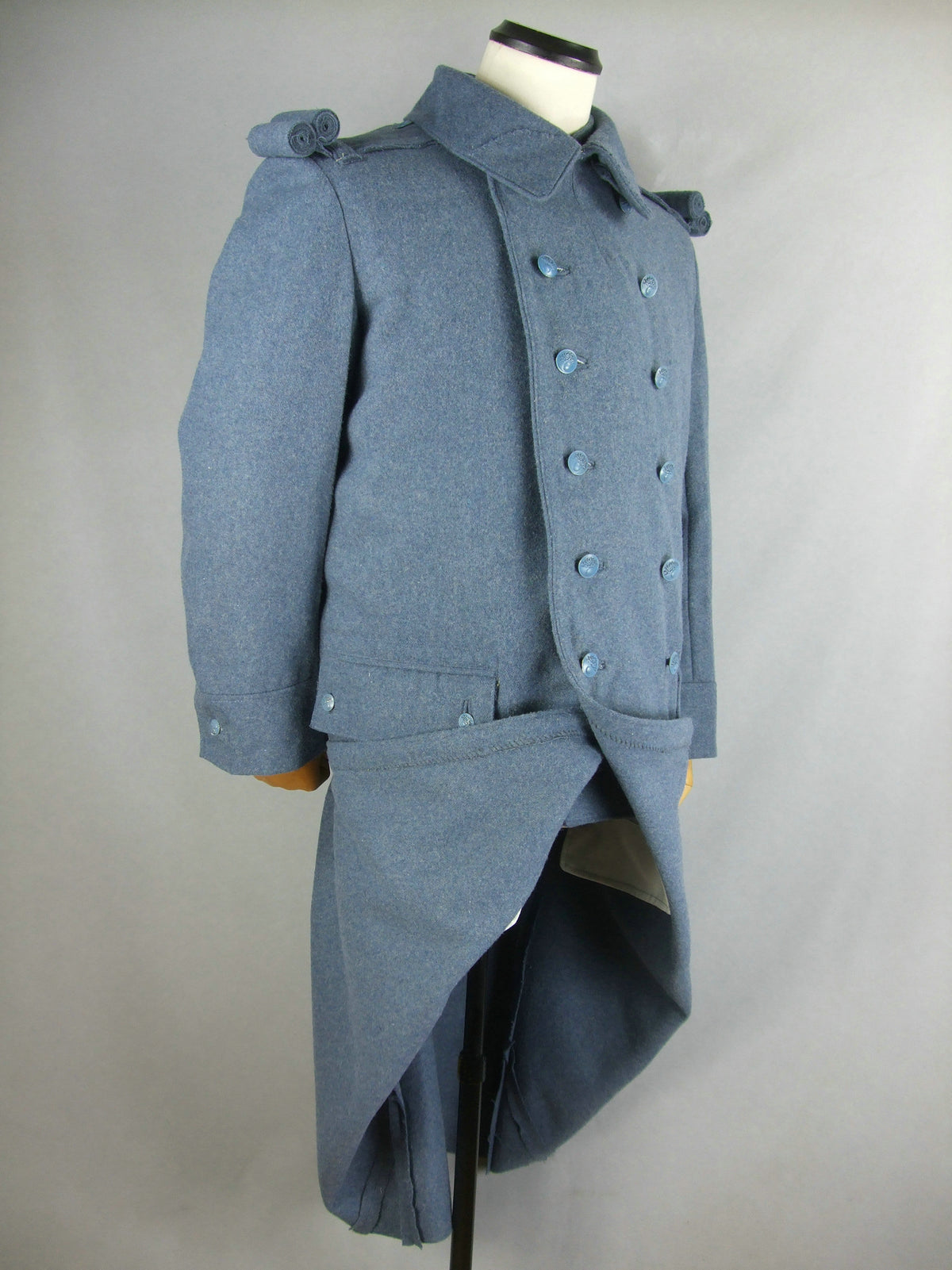 WW1 French Army M1915 Horizon Blue Double Breasted Greatcoat Bleu Hori ...