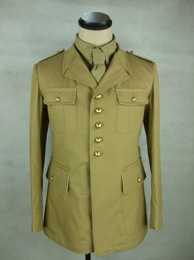 WW2 France French Colonial M38 Officer Jacket Khaki| Hikimilitariashop