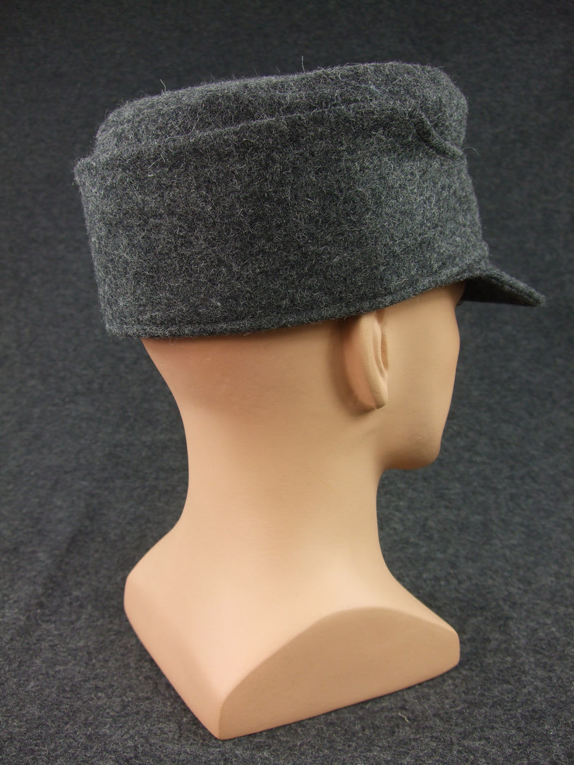 WW2 Finnish Enlisted Soldier Field Cap With Badge Dark Gray Wool ...