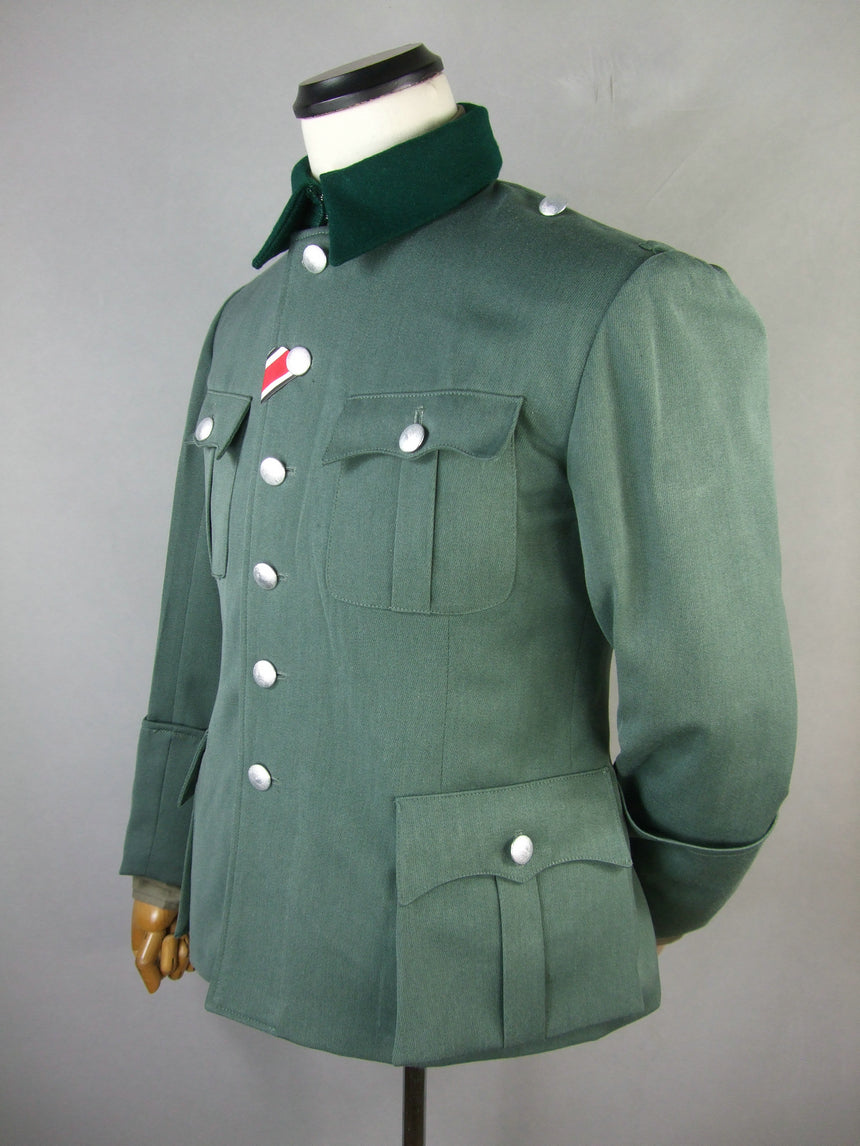 WWII German Field Grey Gabardine Officer M36 Tunic Jacket ...