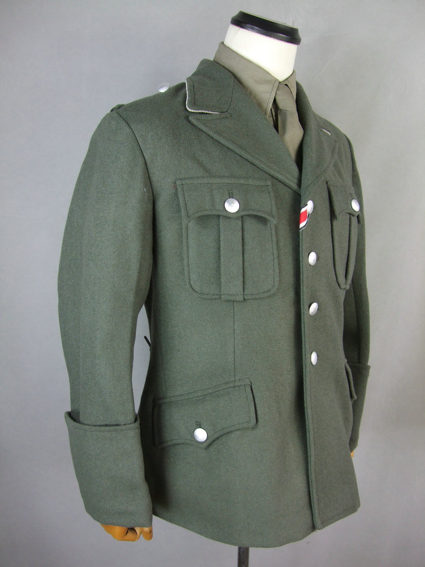 WWII German Elite M34 FieldGrey Wool Tunic Officer Feldbluse ...