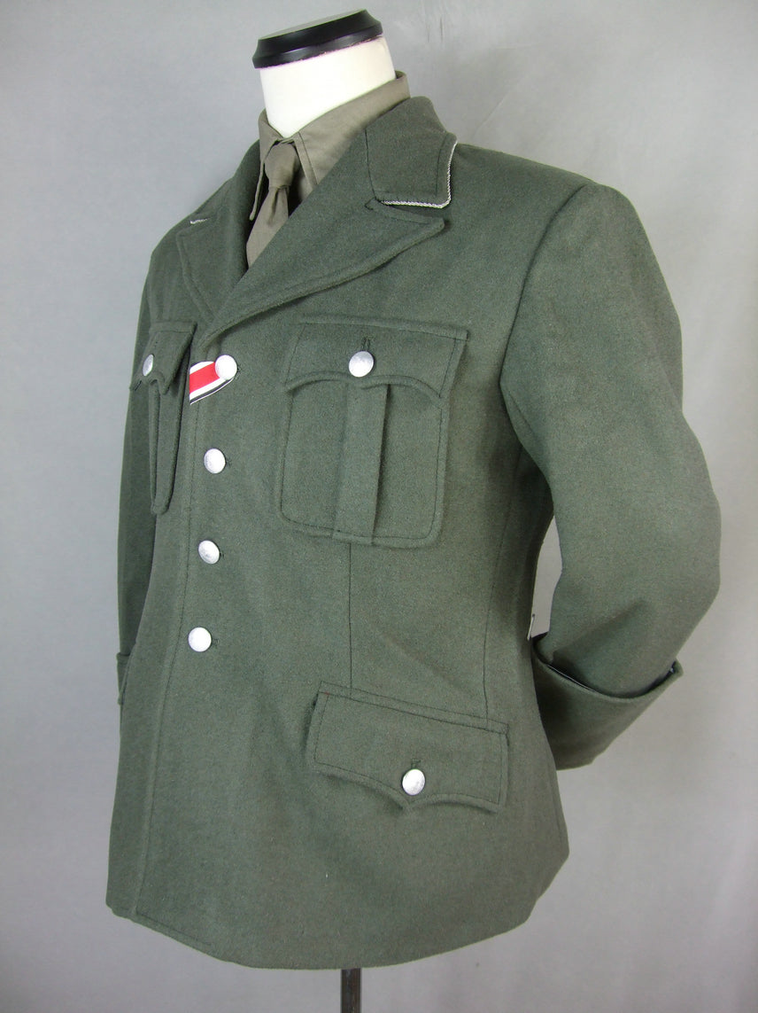 WWII German Elite M34 FieldGrey Wool Tunic Officer Feldbluse ...