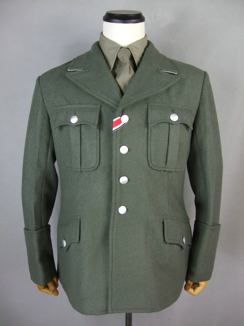 WWII German Elite M34 FieldGrey Wool Tunic Officer Feldbluse ...