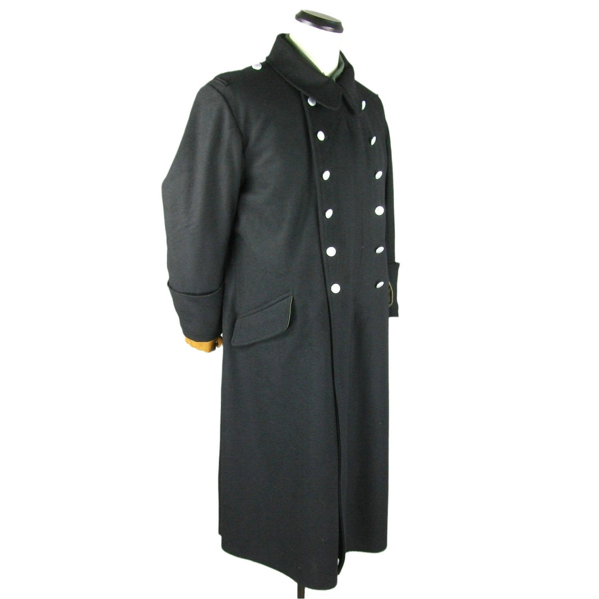 WW2 German Elite Enlisted Black Wool Greatcoat Overcoat| Hikimilitariashop