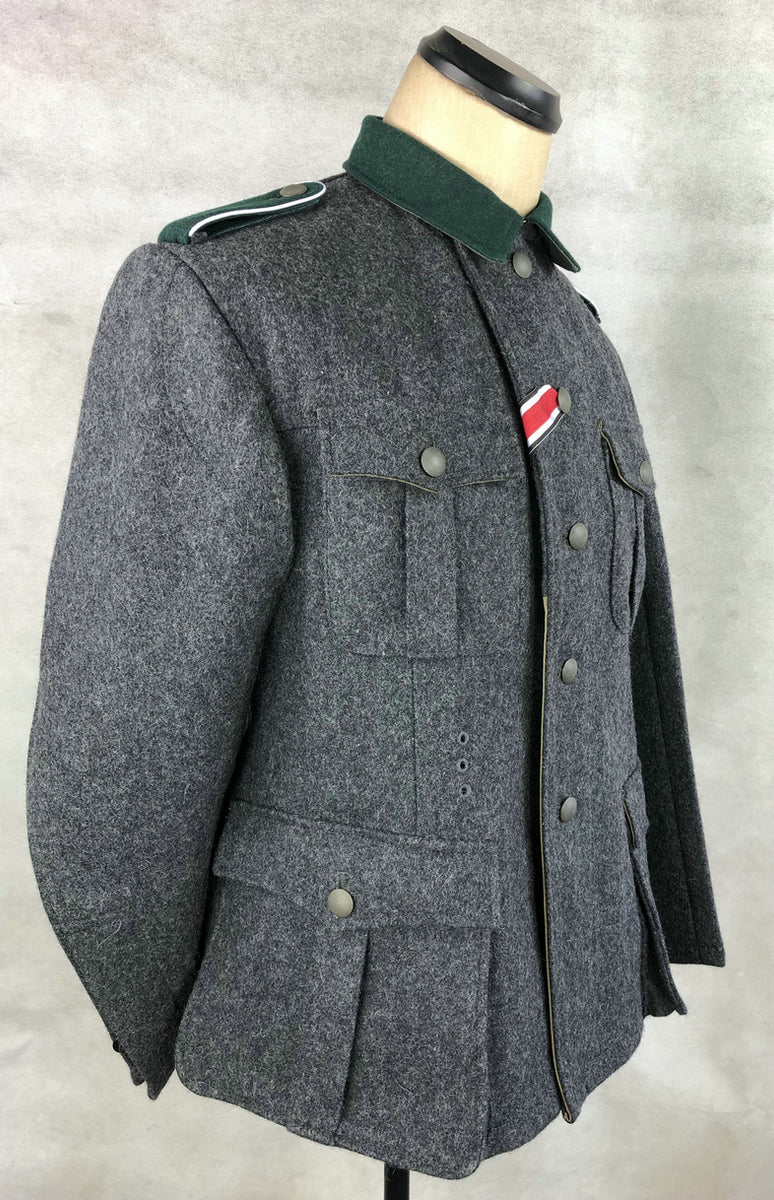WWII German M36 EM Enlisted Wool Field Tunic Stone Grey| Hikimilitariashop